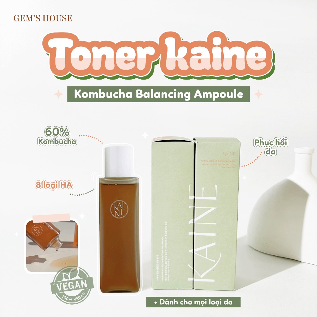 TONER KAINE KOMBU BALANCING AMPOULE CẤP ẨM THUẤN CHAY 150ML | Shopee Việt Nam
