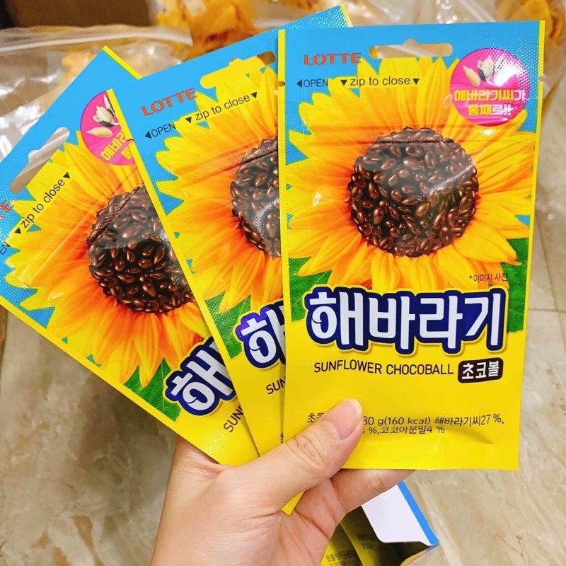 (1 Gói x 30g) - Hướng Dương Bọc Socola Lotte Chính Hãng Hàn Quốc ...