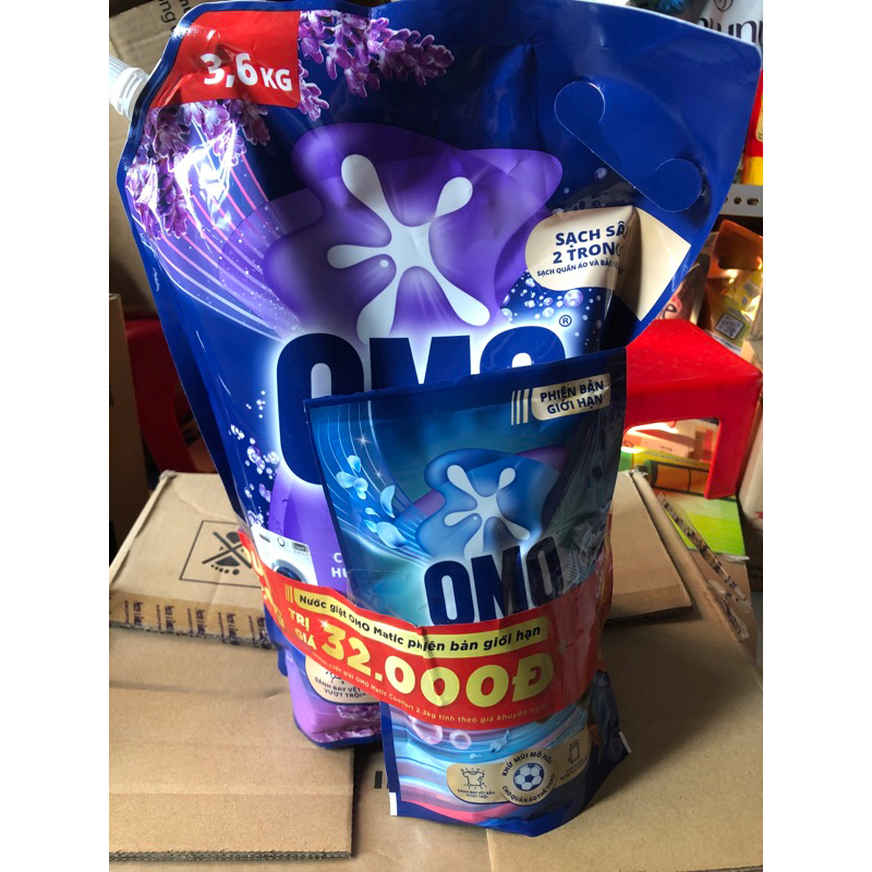 (COMBO 2)Nước giặt ô mô matic chuyên dụng cửa trước 3,6kg/2kg | Shopee ...