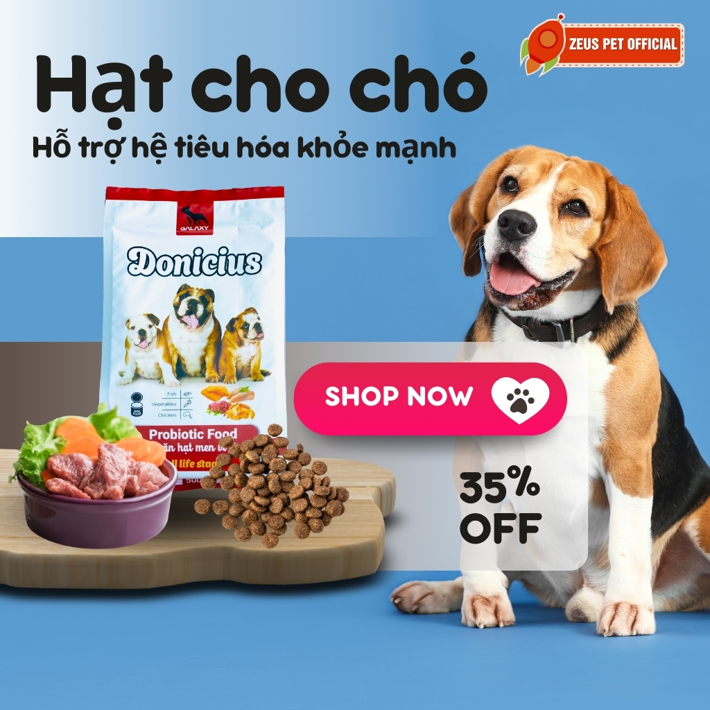 Hạt cho chó DONICIUS, thức ăn cho chó, thơm ngon bổ dưỡng hỗ trợ hệ ...