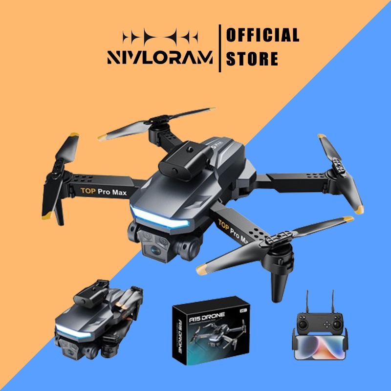Flycam A15 Pro Drone camera HD Giá Rẻ, Flycam mini Camera kép, Động Cơ ...