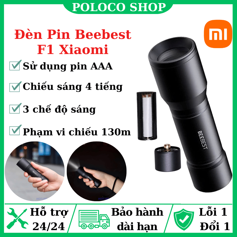 Đèn Pin Cầm Tay Mini Beebest F1 Xiaomi - 3 Chế Độ Sáng - Đèn Pin Siêu Sáng - Phạm Vi Chiếu 130m ...