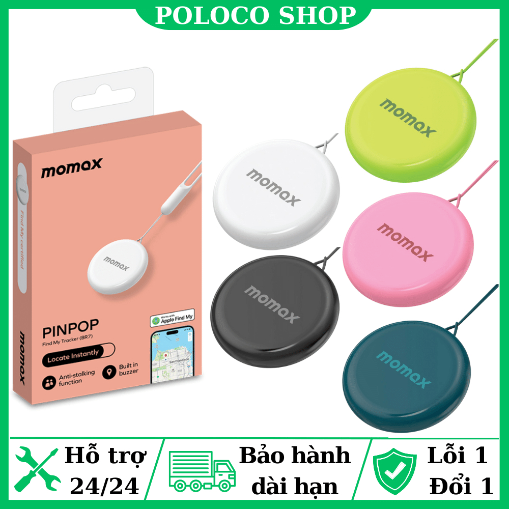 Thiết Bị Định Vị Momax PINPOP - Pin 365 Ngày - Không Giới Hạn Khoảng ...