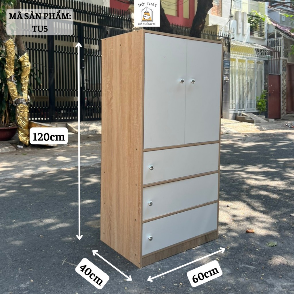 Tủ quần áo tủ gỗ đựng đồ nhiều ngăn tủ cánh mây hiện đại chất liệu MDF chống ẩm tốt - TU5 ...