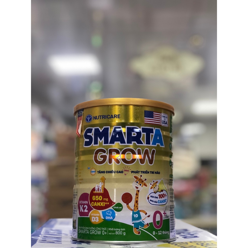 Sữa bột Smarta Grow 0+ 1+ 2+ phát triển chiều cao, não bộ (900g ...