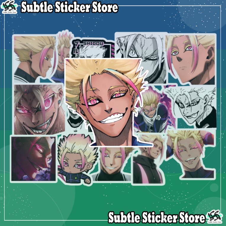 [Blue Lock] - Set 10/15 Sticker Ryusei Shido - Shidou anime/manga Blue ...