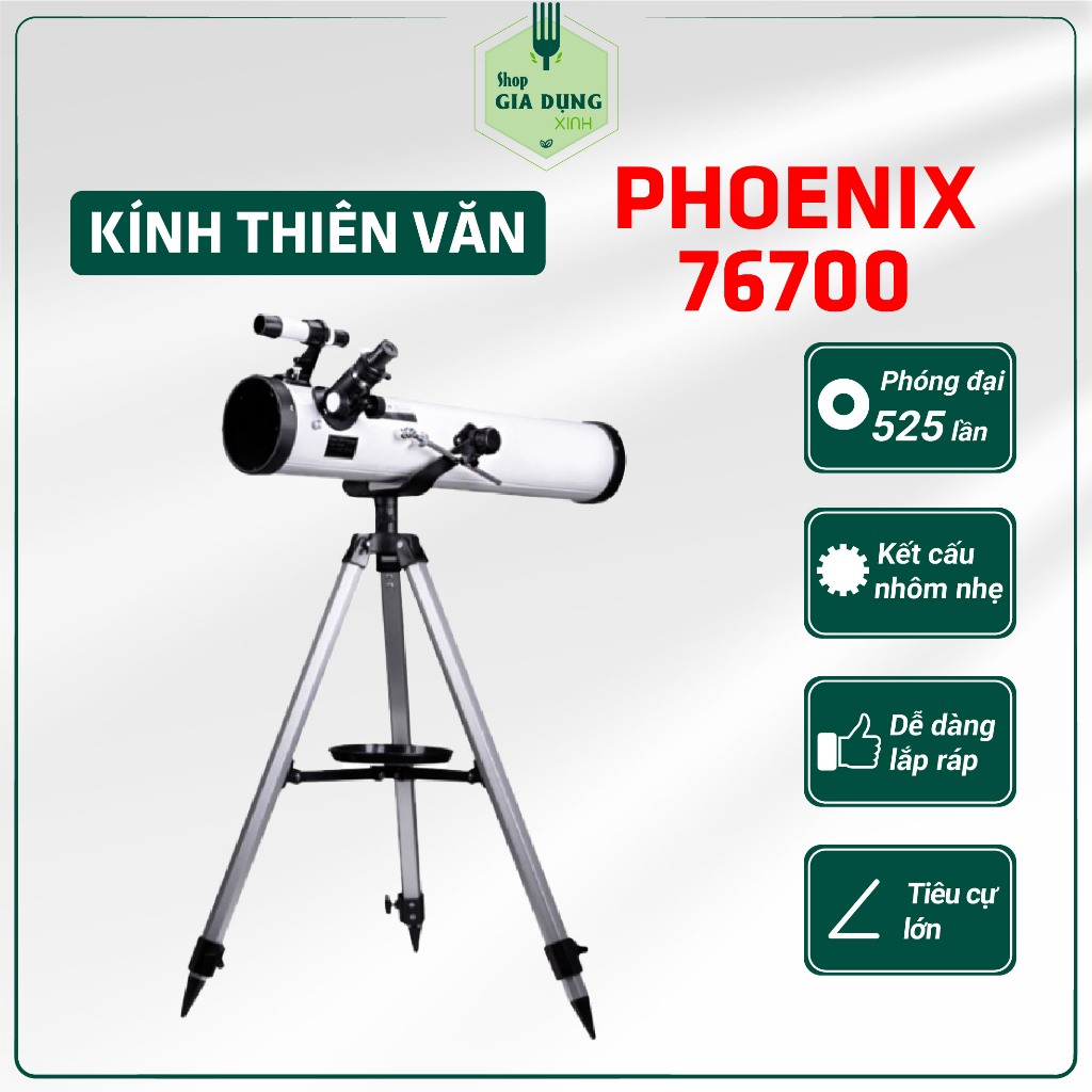 Kính thiên văn phản xạ Phoenix Telescope 76700 (70076) giá rẻ chân cao ...