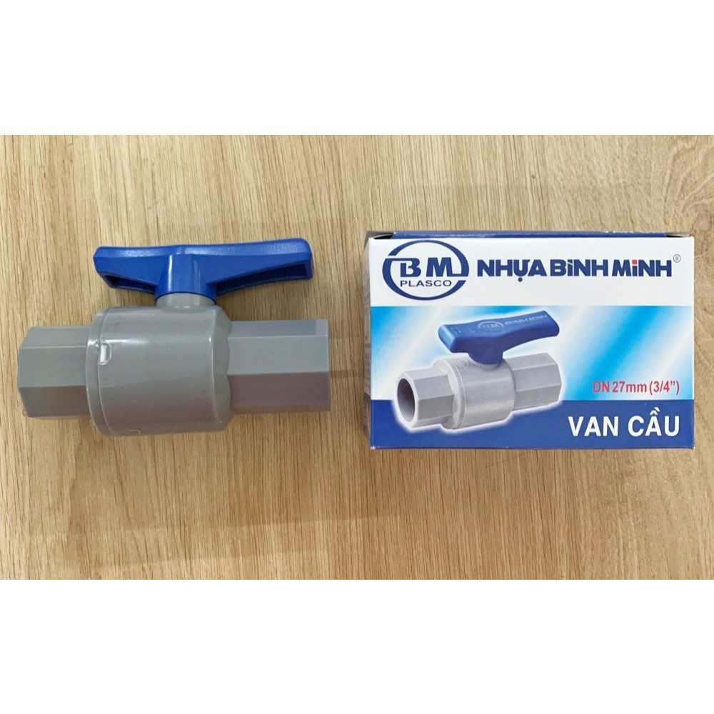 Van nhựa, van khóa nước Bình Minh PVC phi 21,27,34,42,49,60 - Hàng ...