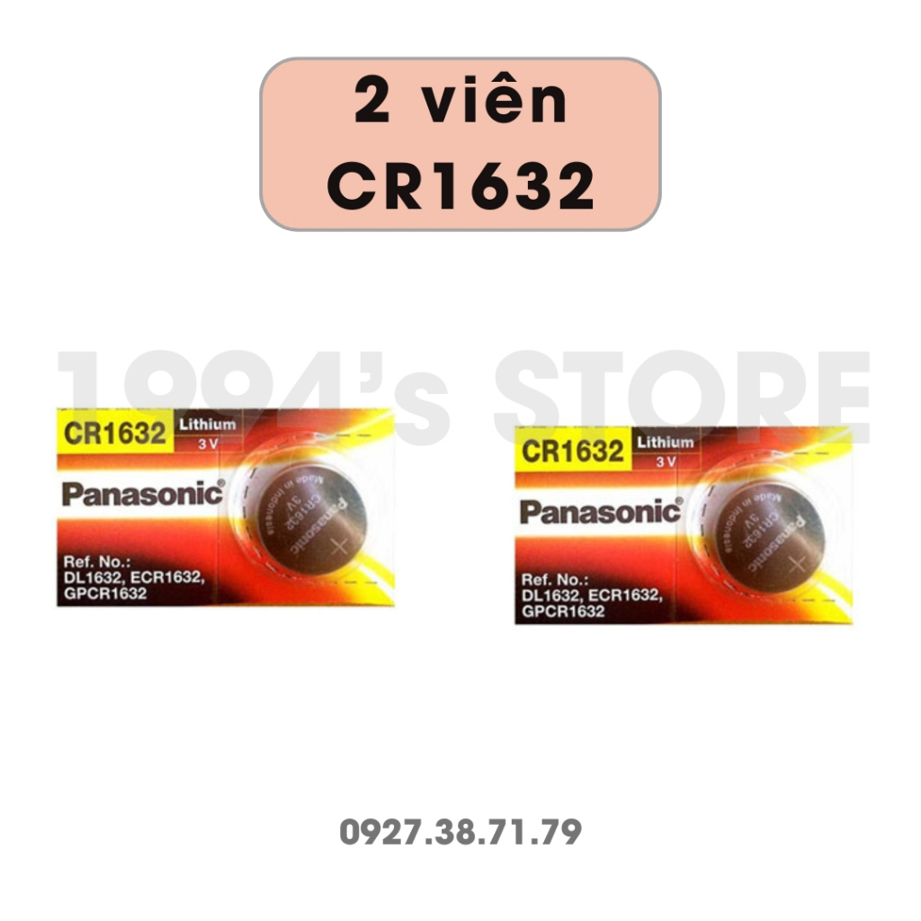 Vỉ 5 pin Lithium 3V CR1632 Panasonic dùng cho cảm biến áp suất lốp ...