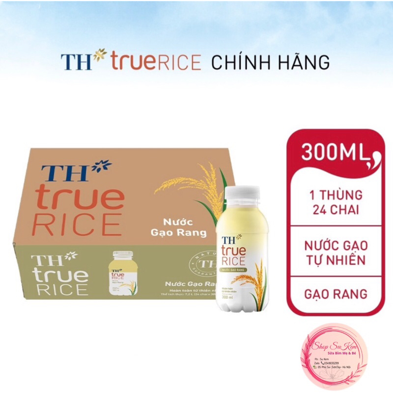 Nước Gạo Rang TH True Rice 300ML ( 24chai x300ml) | Shopee Việt Nam
