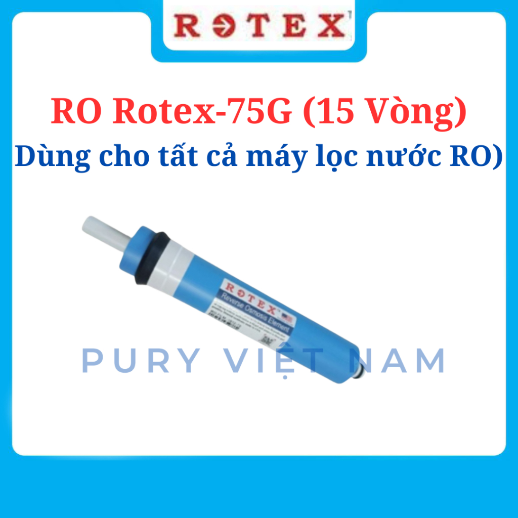 Màng RO Rotex-75G (15 Vòng) - Dùng Cho Máy Lọc Nước RO (Hàng chính hãng - Check Mã QR) | Shopee ...