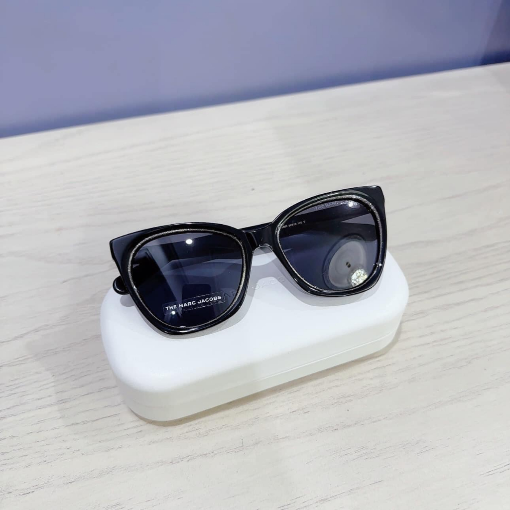 Kính Marc Jacobs mắt mèo, gọng đen, mắt xám (54-19-145) Marc 500/S ONS8 ...