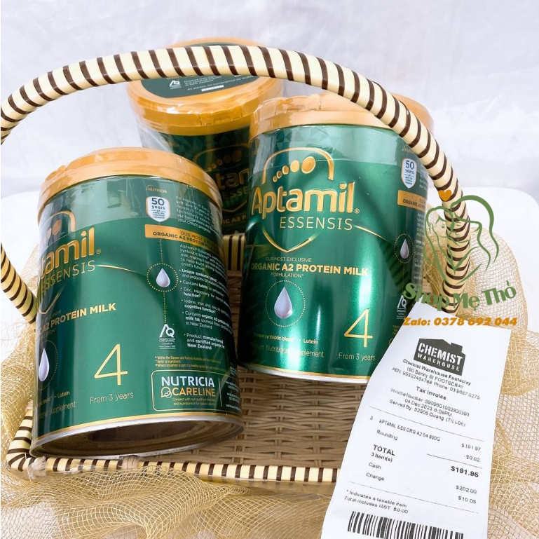Sữa Aptamil Essensis Organic A2 protein úc sữa bột 900g dành cho trẻ từ 0 đến trên 1 tuổi - Shop ...