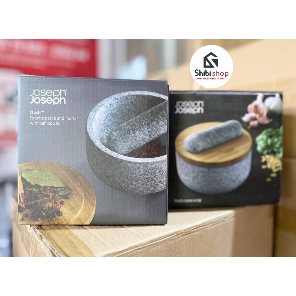 Bộ chày cối Joseph Joseph 20176 Dash Pestle & Mortar with Bamboo Lid ...