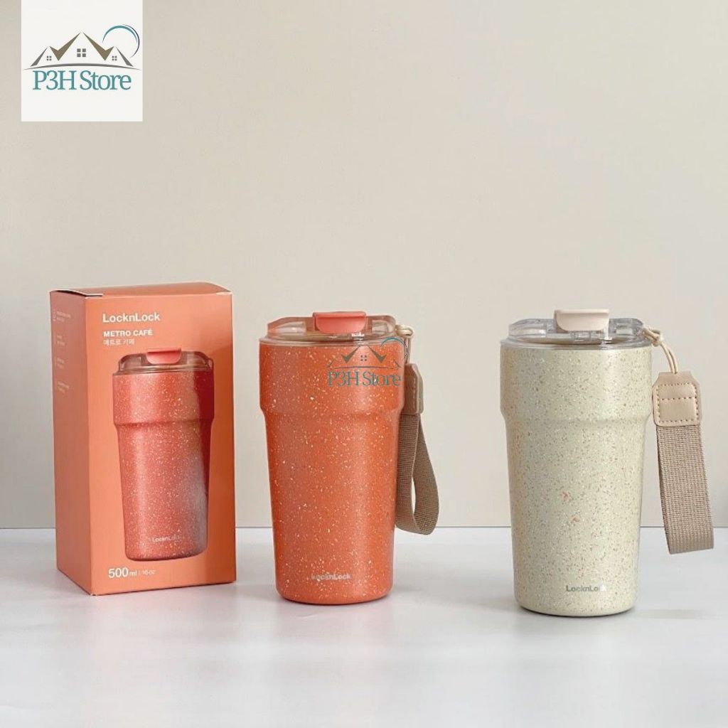 Ly giữ nhiệt phủ sứ LocknLock 500ml Metro Cafe Tumbler LHC4357 LHC4359 ...