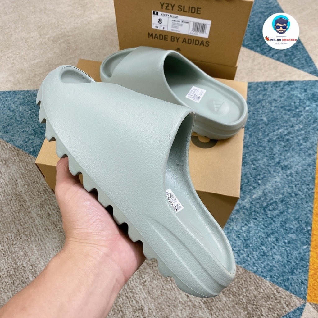 Dép YZ slide 6 màu basic vân nhám đế cao bản full cao cấp - full box ...