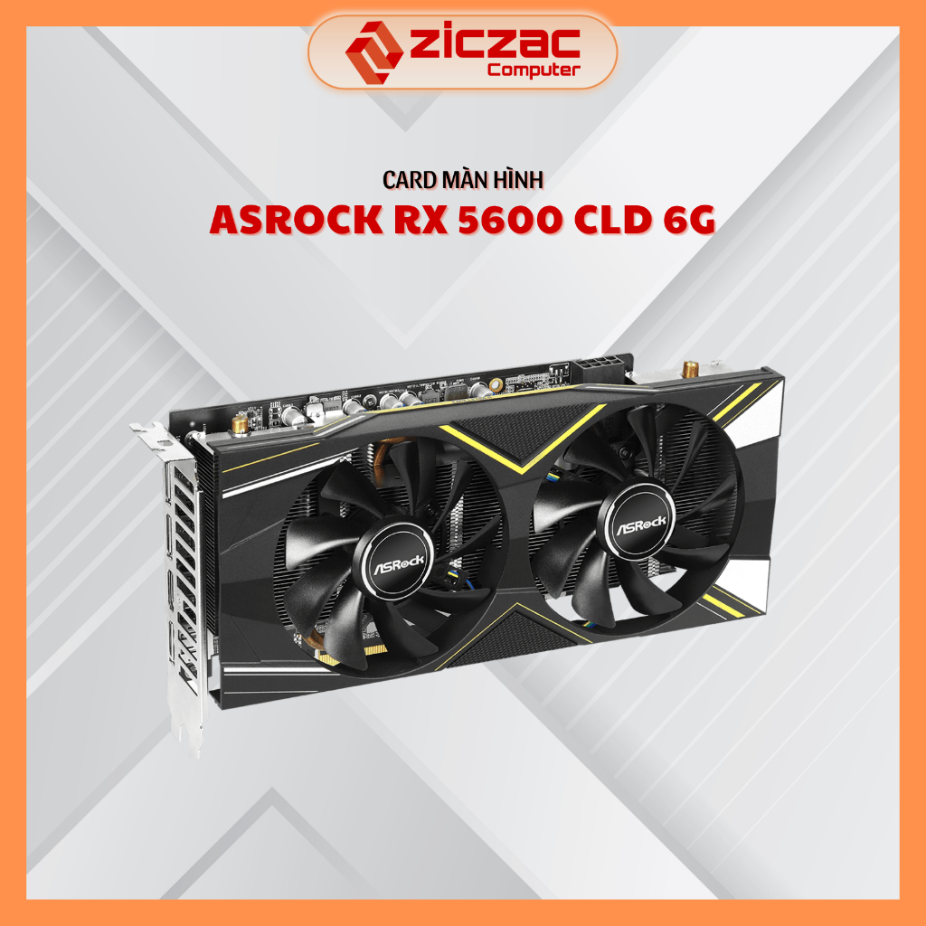 VGA ASRock RX 5600 Challenger D 6GB ( 5600XT tray không box) - Hàng mới ...