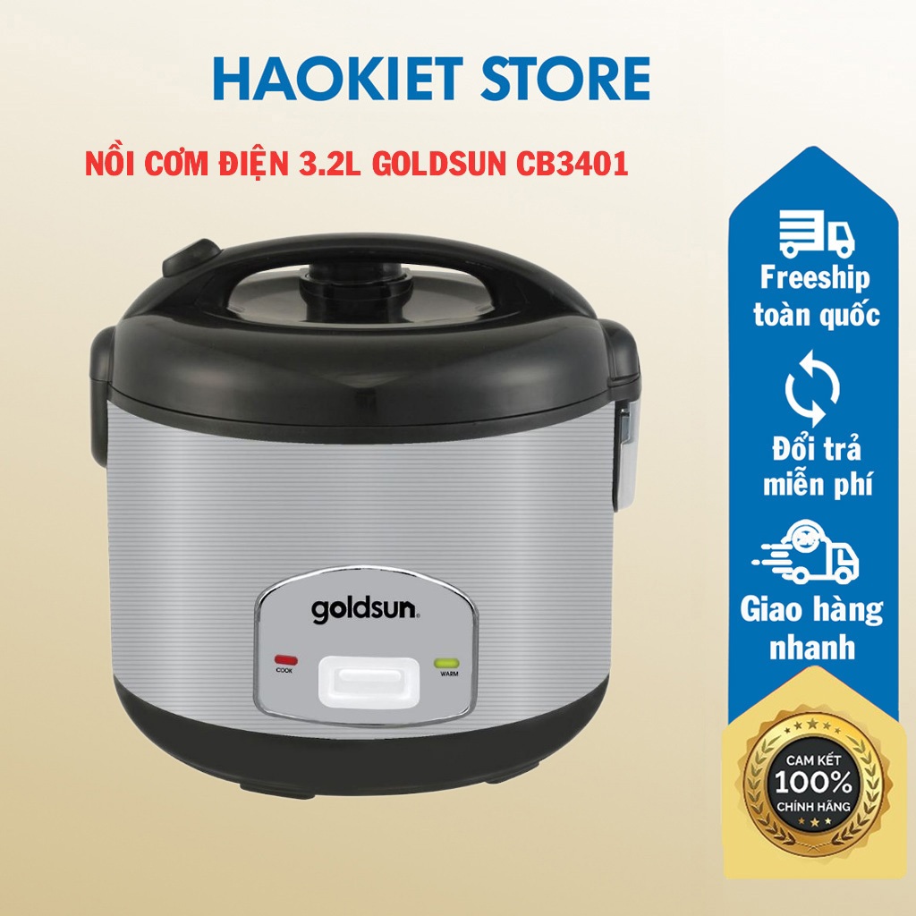 Nồi cơm điện 3,2L Goldsun CB3401 - Hàng chính hãng mới 100% | Shopee Việt Nam