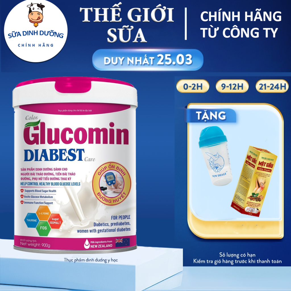 Sữa tiểu đường Glucomin Diabetes 900g, Sữa dành cho người tiểu đường ...