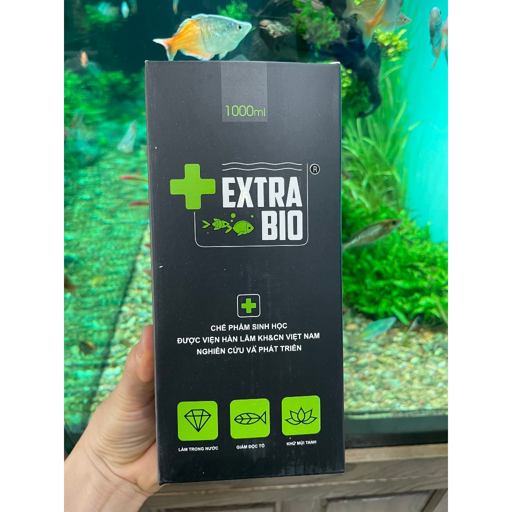 Vi sinh Extra Bio làm trong nước, khử mùi tanh cho bể cá cảnh, bể thủy sinh | Shopee Việt Nam