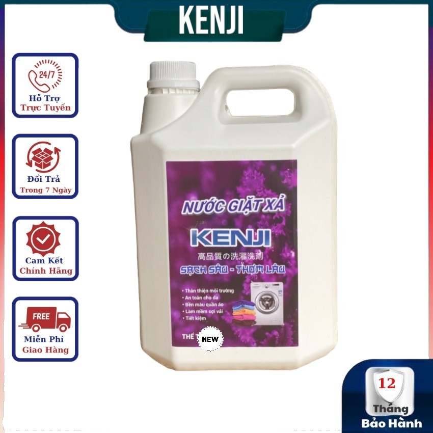 Nước giặt xả kháng khuẩn, An toàn cho bé can 10L, lưu hương lâu tiết ...