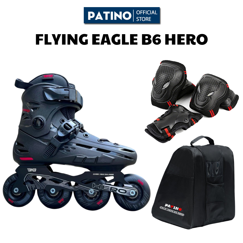 Giày patin người lớn Flying Eagle BKB B6 HERO form chắc chắn, chịu va ...