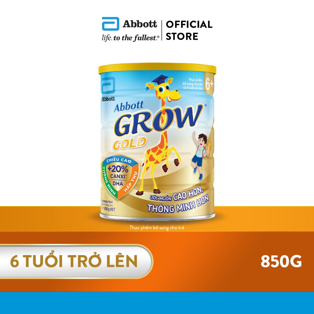 Sữa bột Abbott Grow Gold 6+ 850g/800g | Shopee Việt Nam