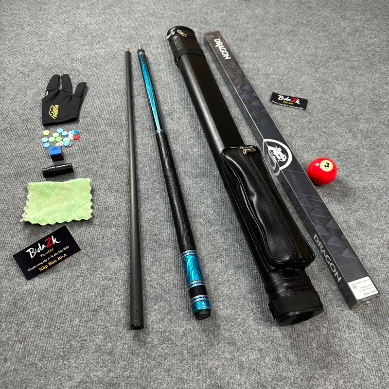 [ CƠ BiDA DRAGON FuLL CARBON ] Gậy Bi A Dragon FuLL Carbon và Bao da ...