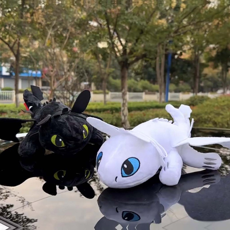 Toothless Búp Bê Nhồi Bông Hình Rồng Bay Rồng nhồi bông night fury gắn ...