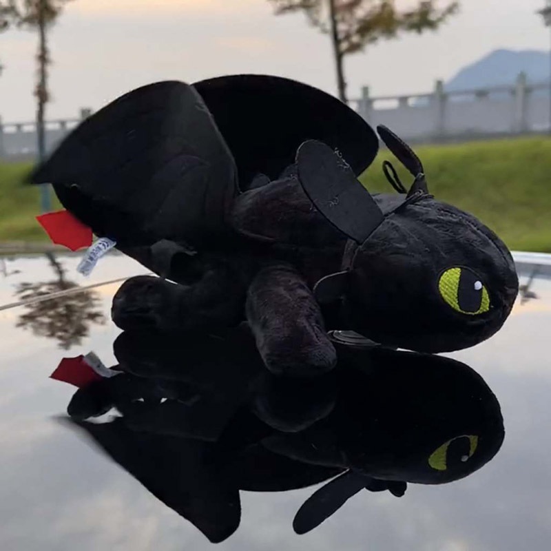 Toothless Búp Bê Nhồi Bông Hình Rồng Bay Rồng nhồi bông night fury gắn ...