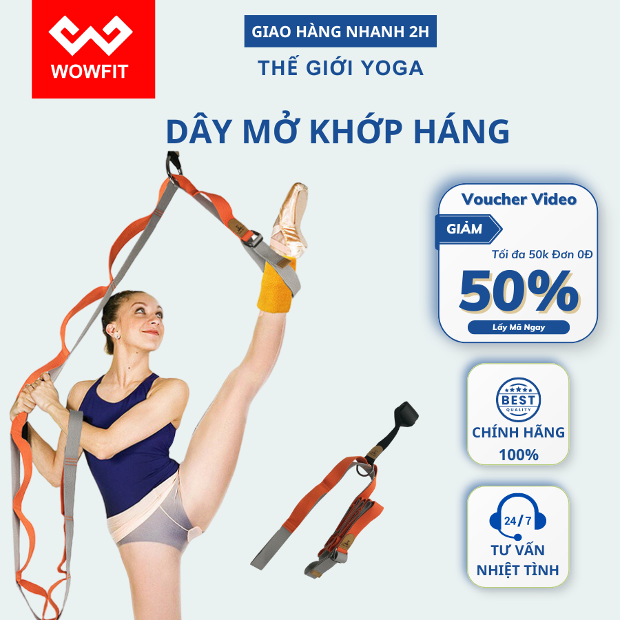 Dây mở khớp háng WOWFIT hỗ trợ tập yoga, bale, võ thuật, nhảy cao | Shopee Việt Nam