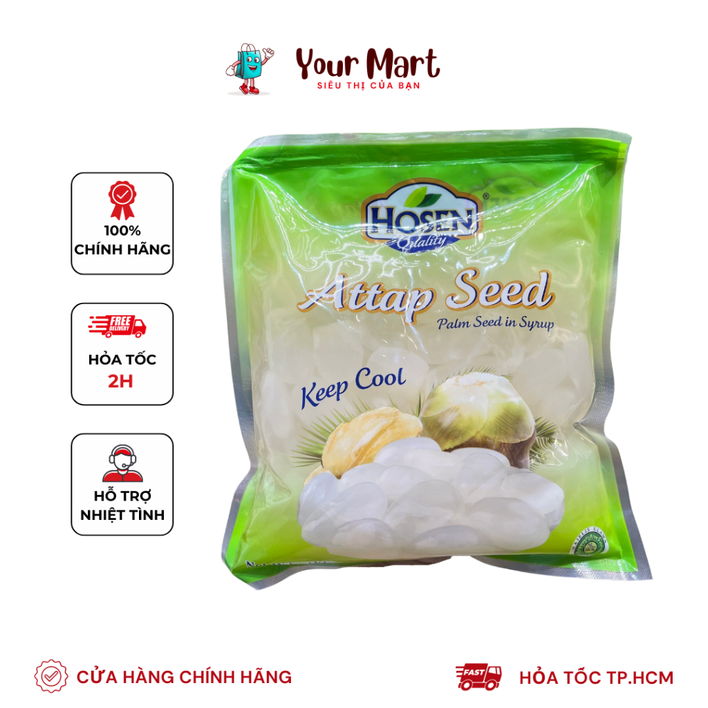 Hạt Đác Hosen Attap Seed Palm Seed In Syrup 1KG Hàng Nhập | Shopee Việt Nam