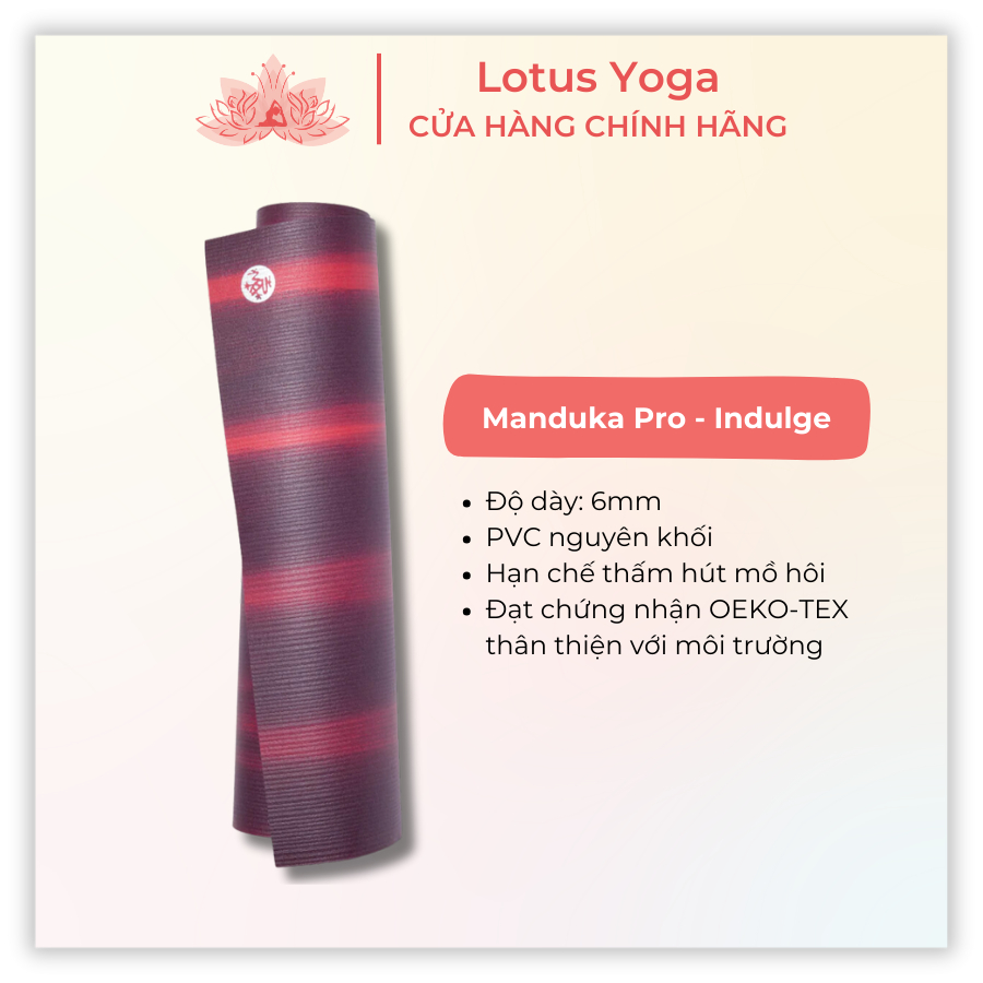 Thảm tập yoga Manduka PRO71 6MM cao cấp - INDULGE COLORFIELDS (Tím vân ...