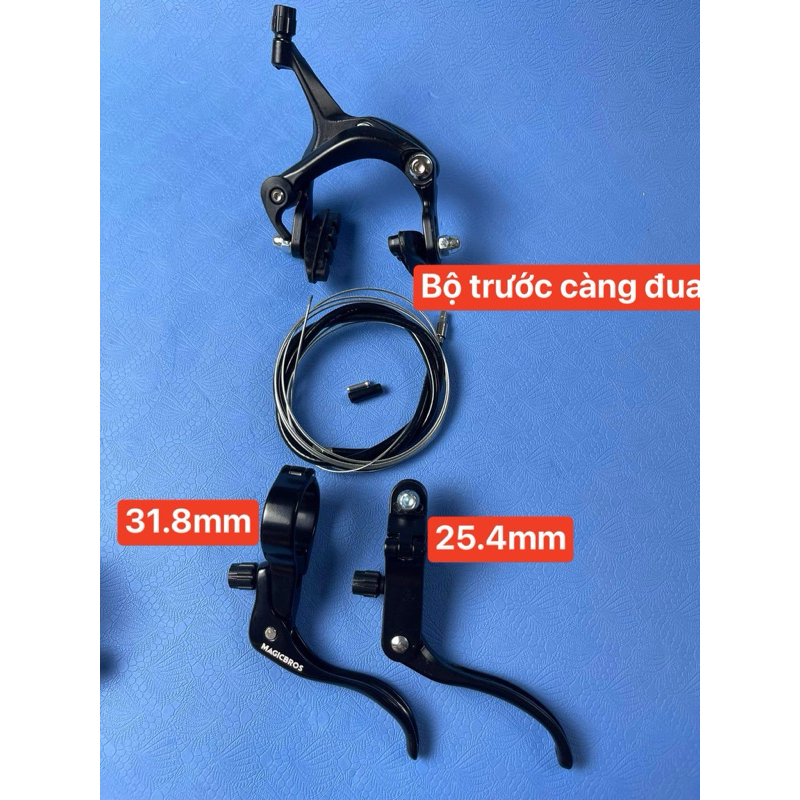 Bộ phanh phụ xe đạp Fixed Gear tay phanh 31.8mm và 25.4mm cao cấp | Shopee Việt Nam