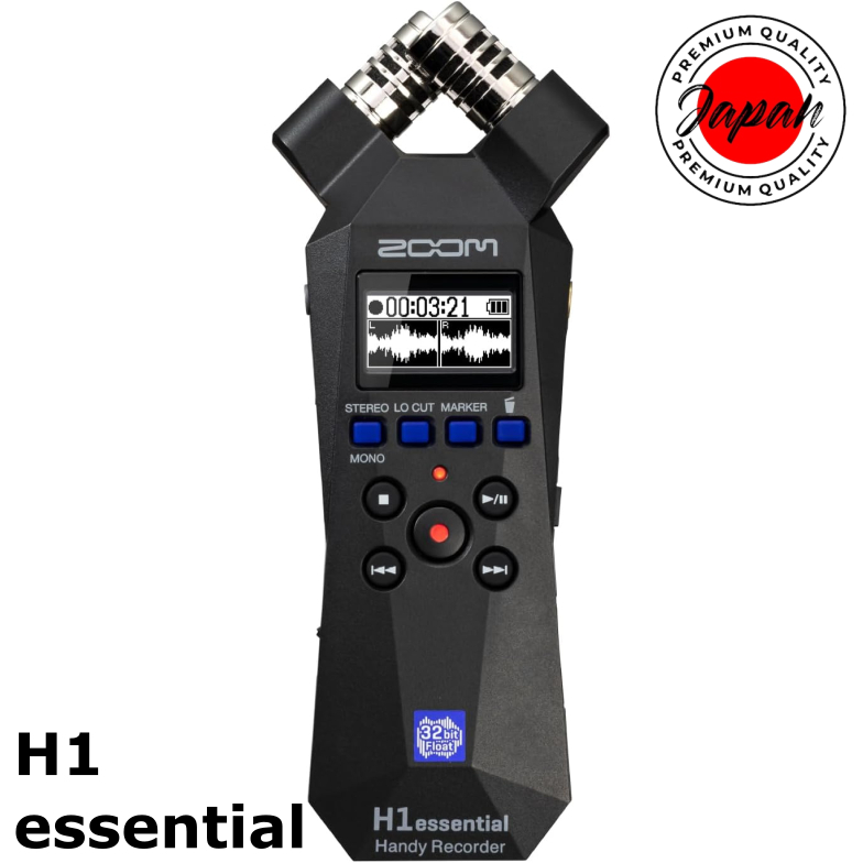 ZOOM / H1e H1essential Handy Recorder 32bit float XY stereo microphone ...