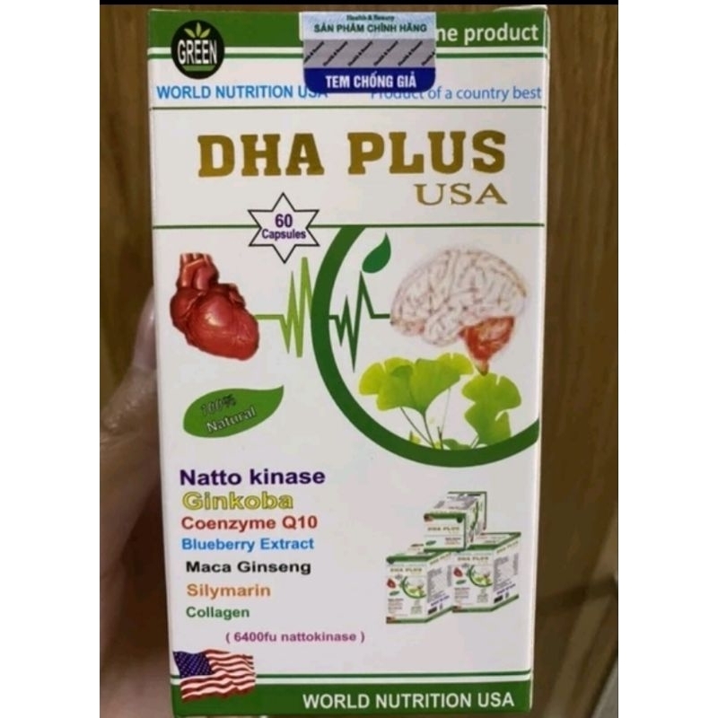 Viên uống bổ não DHA PLUS USA 60 viên của Mỹ | Shopee Việt Nam