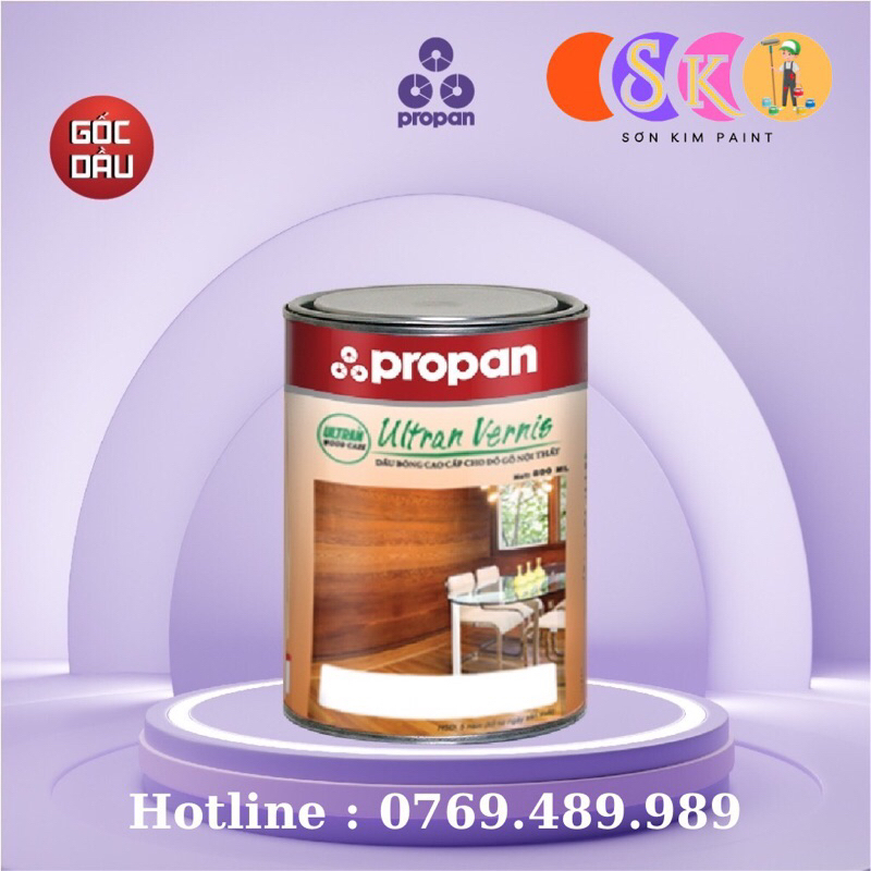 Dầu Bóng vecni - Propan - ULTRAN VERNIS - V-09 - Sơn Dầu Bóng Màu - 0.8 ...