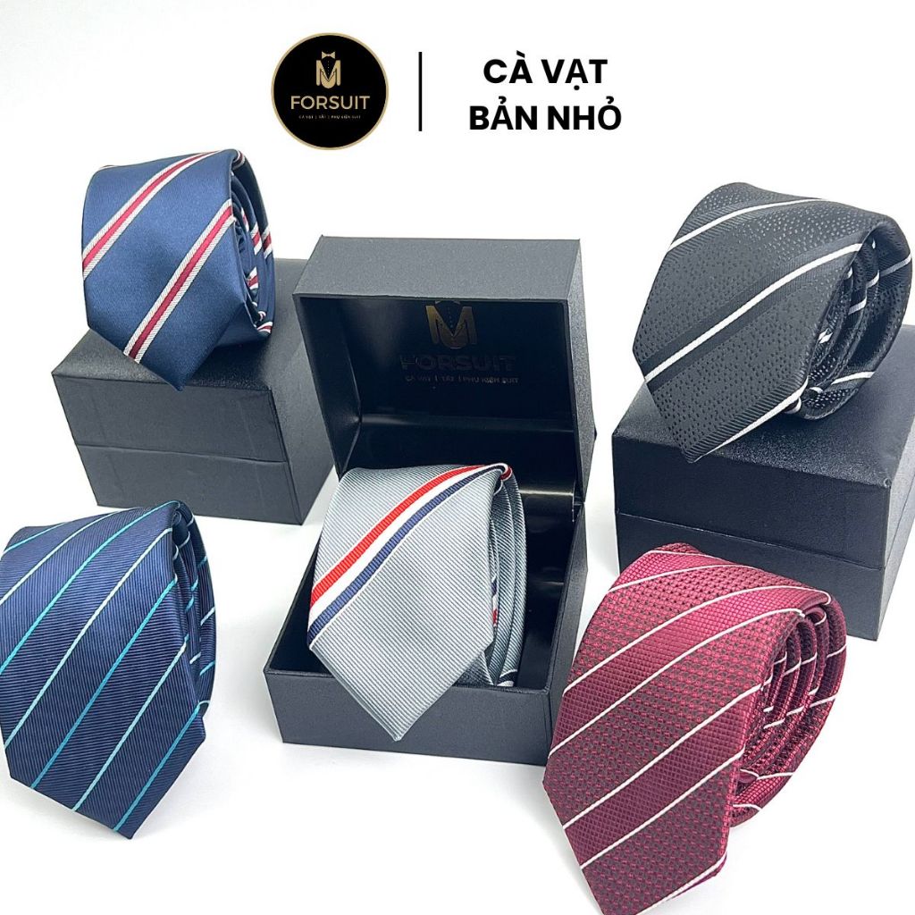 Cà Vạt Nam Nữ Bản Nhỏ, Caravat Học Sinh, Cavat Công Sở Lụa Polyester Cao Cấp Phong Cách Hàn Quốc ...