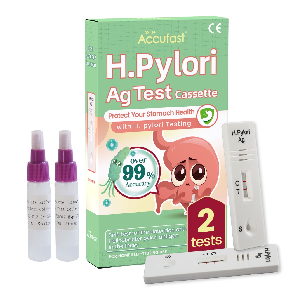 Accufast Helicobacter Pylori Test Kit x2-Stool Home Testing Kit ...