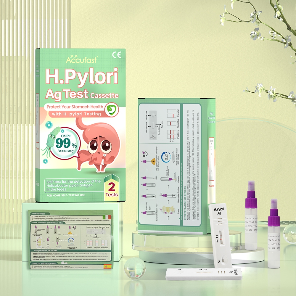Accufast Helicobacter Pylori Test Kit x2- H.Pylori Ag Test Cassette ...