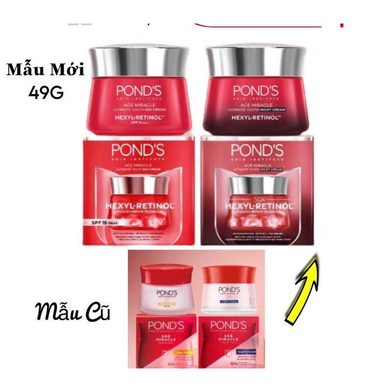 Kem dưỡng da Pond’S ngày và đêm ngừa lão hoá cao cấp (mẫu mới 45g ...