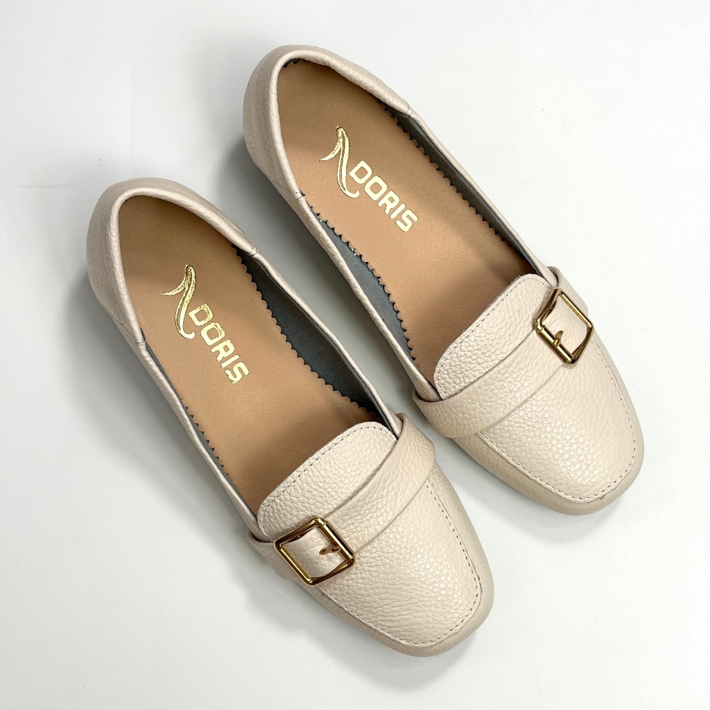Giày búp bê đế xuồng da thật 3cm mũi vuông DORIS DR307- FORM CHUẨN ...