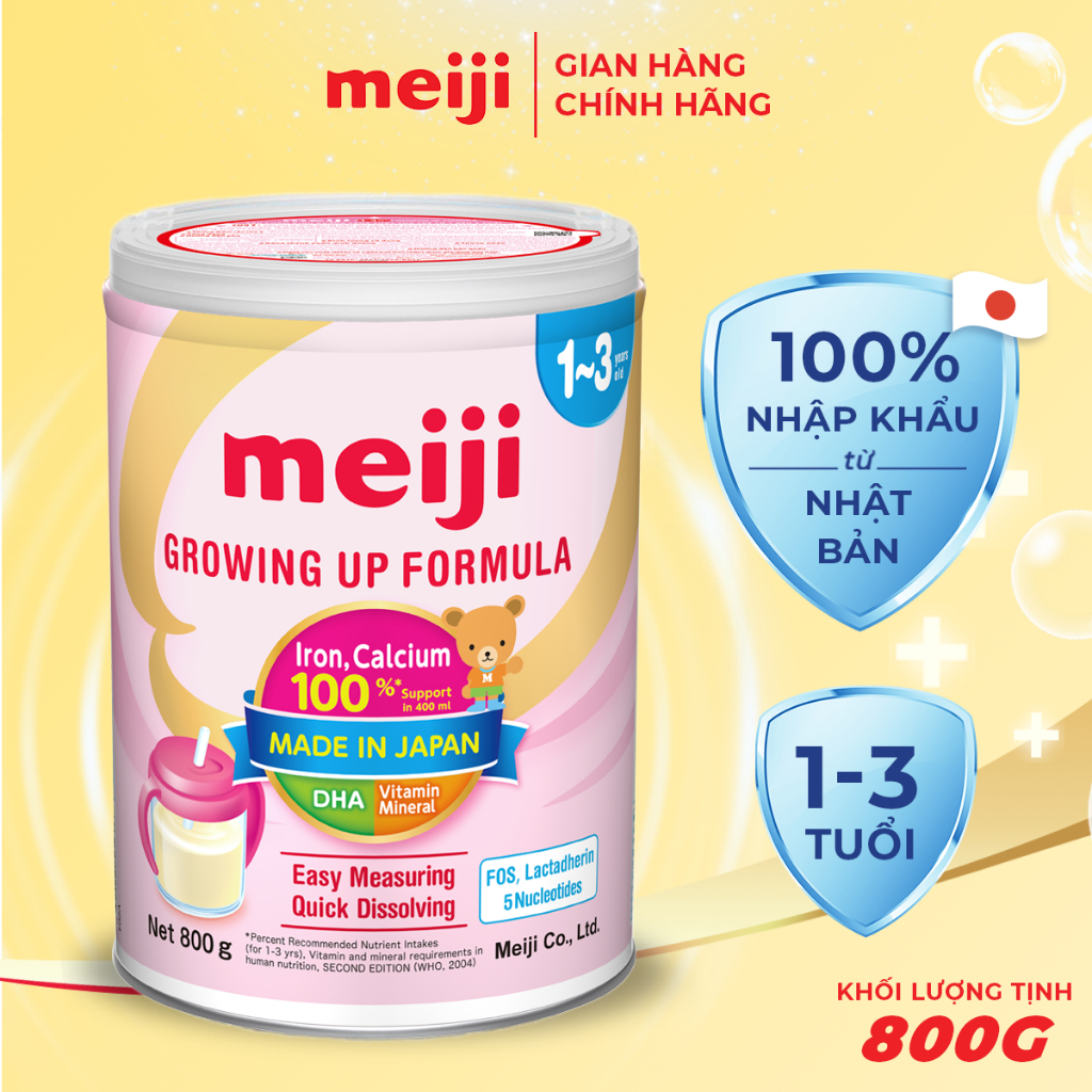 Sản Phẩm Dinh Dưỡng Công Thức Meiji Growing Up Formula - Nhập khẩu ...