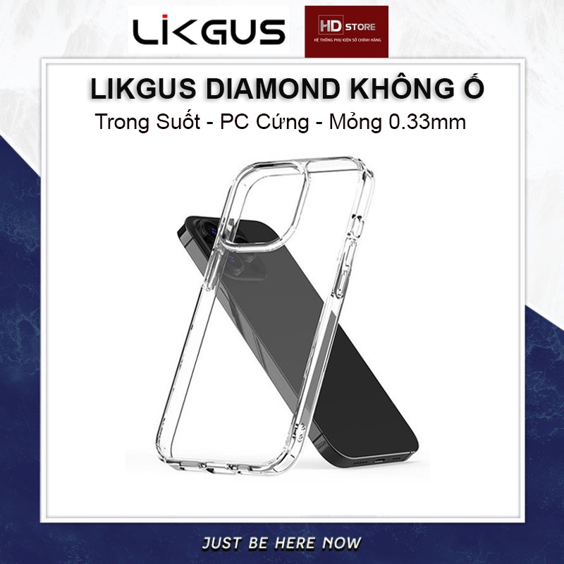 Ốp Trong Cứng LIKGUS DIAMOND Không Ố Trong Suốt Siêu mỏng Slim Case ...