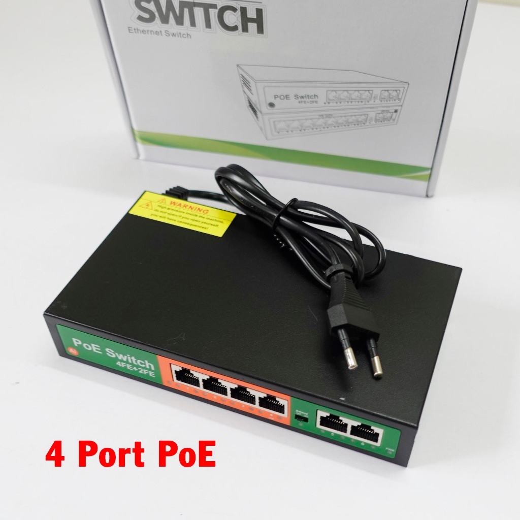 Bộ chia POE 4Port/ 8Port Global+2 cổng Uplink, truyền tín hiệu và nguồn ...