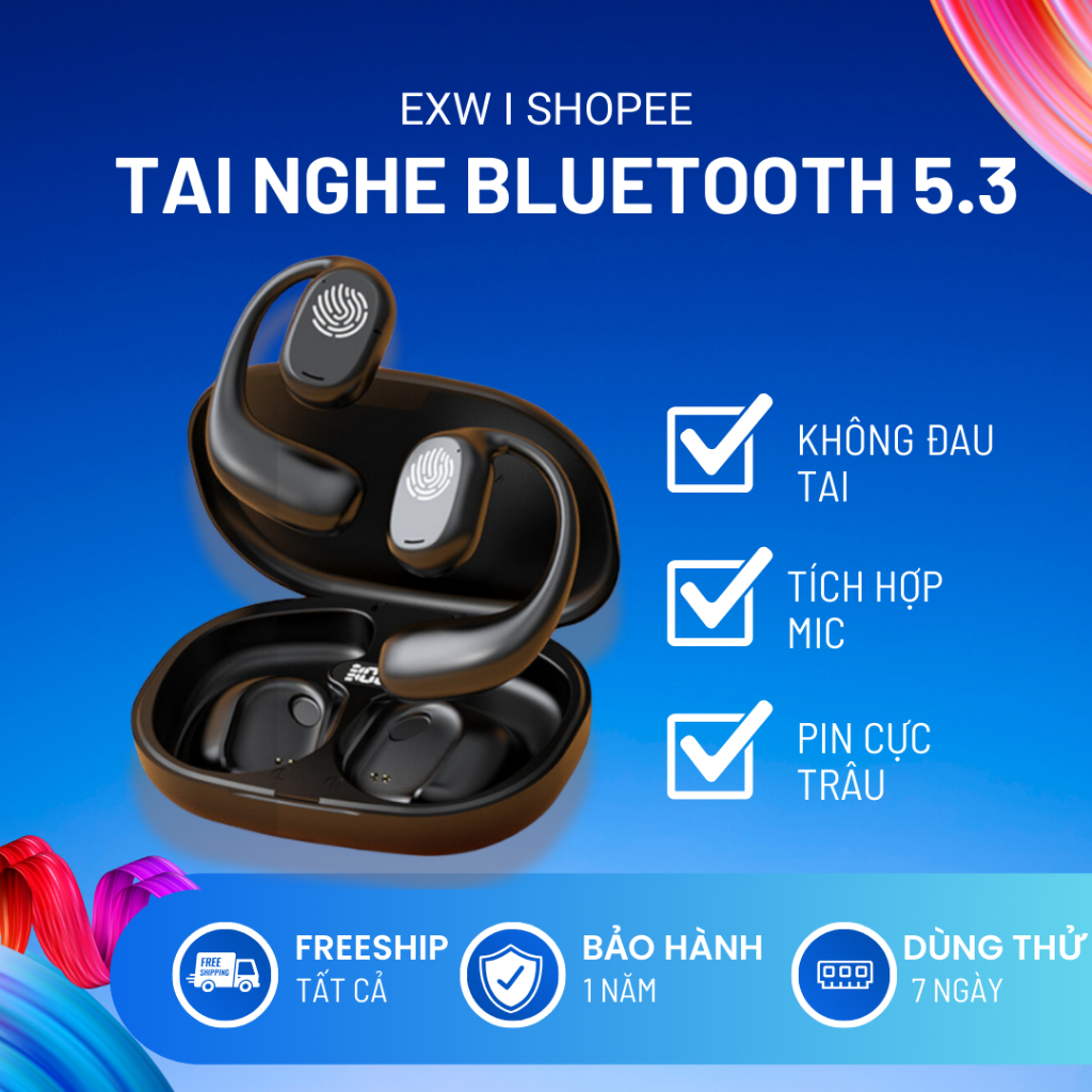 Tai Nghe Bluetooth GT280 CHÍNH HÃNG Không Dây, Tai Nghe Đeo Vành Tai ...