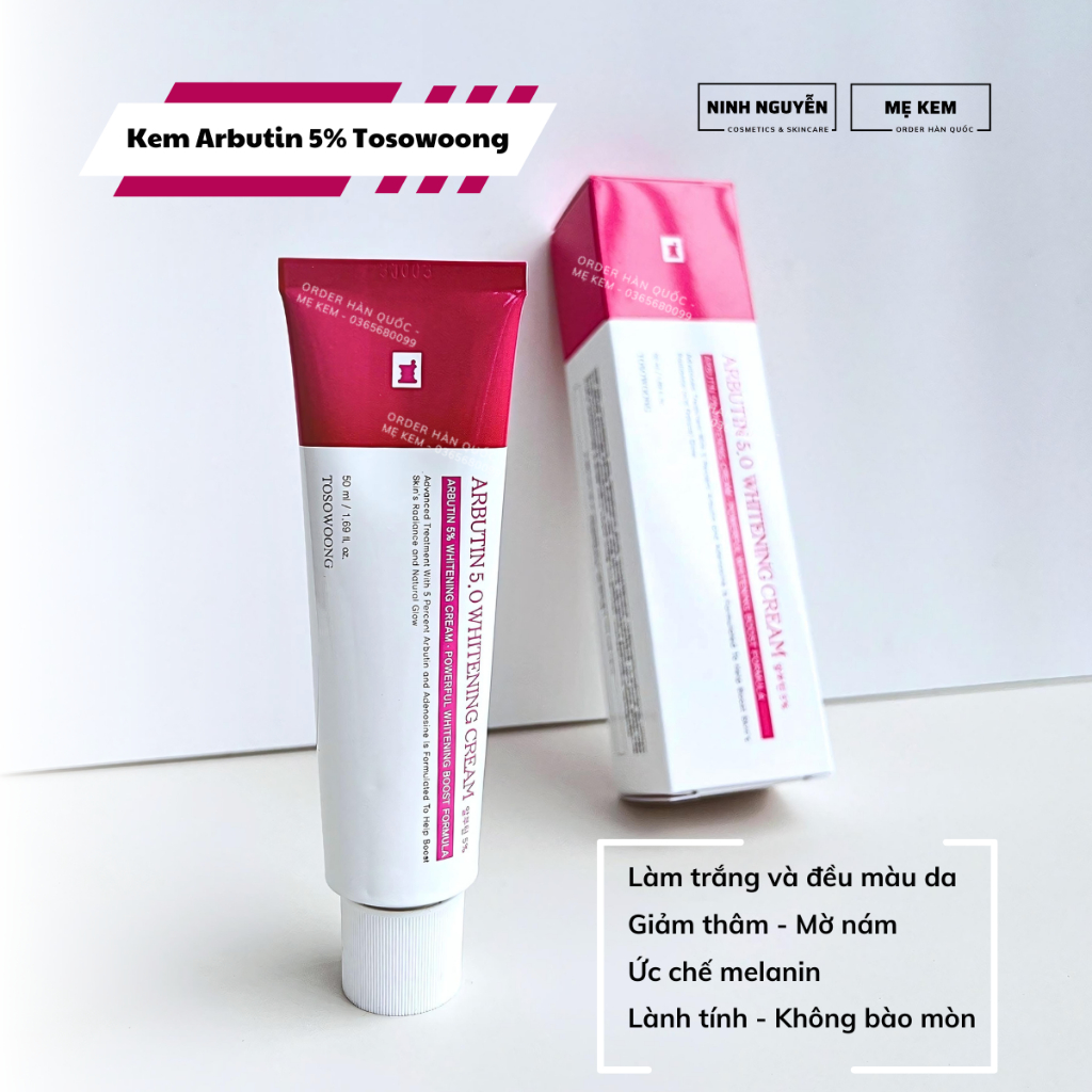 Kem Dưỡng Trắng Arbutin 5 Tosowoong Hàn Quốc 50ml Shopee Việt Nam