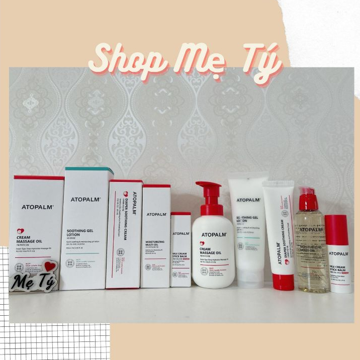 Kem dưỡng da Atopalm Soothing Gel, Kem hăm Atopalm, Dầu mát xa Atopalm ...