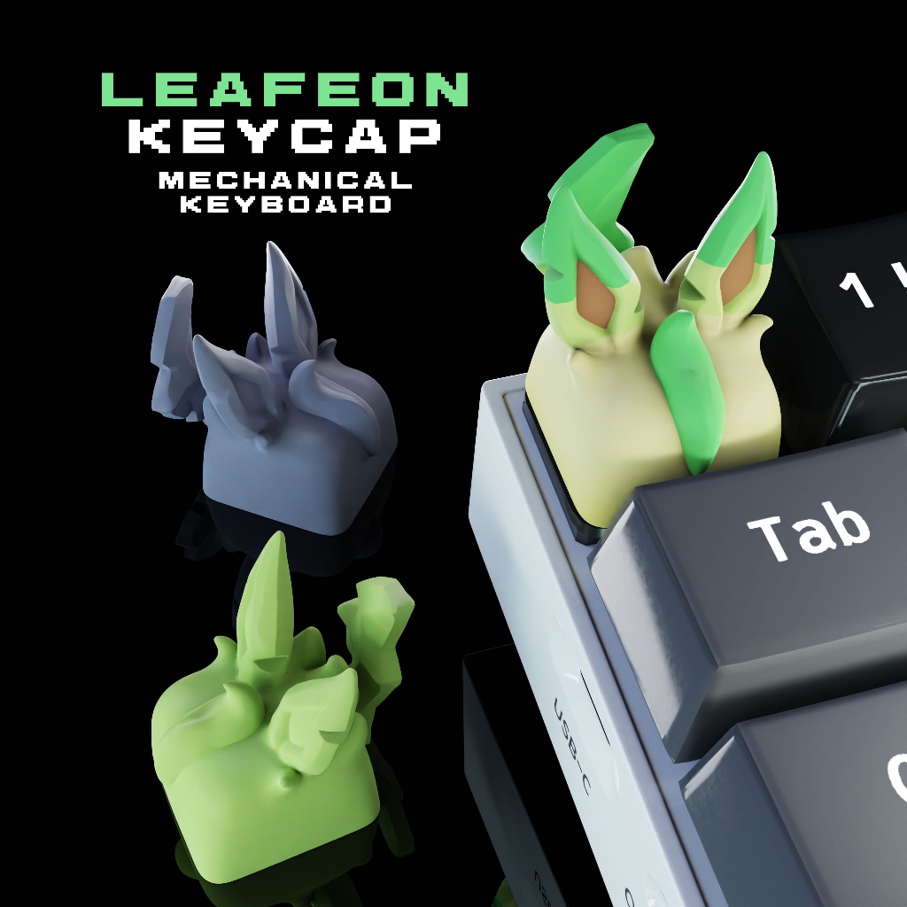 Keycap Leafeon | BKsmart | Pokémon | Keycap Bàn phím cơ | Pokemon ...
