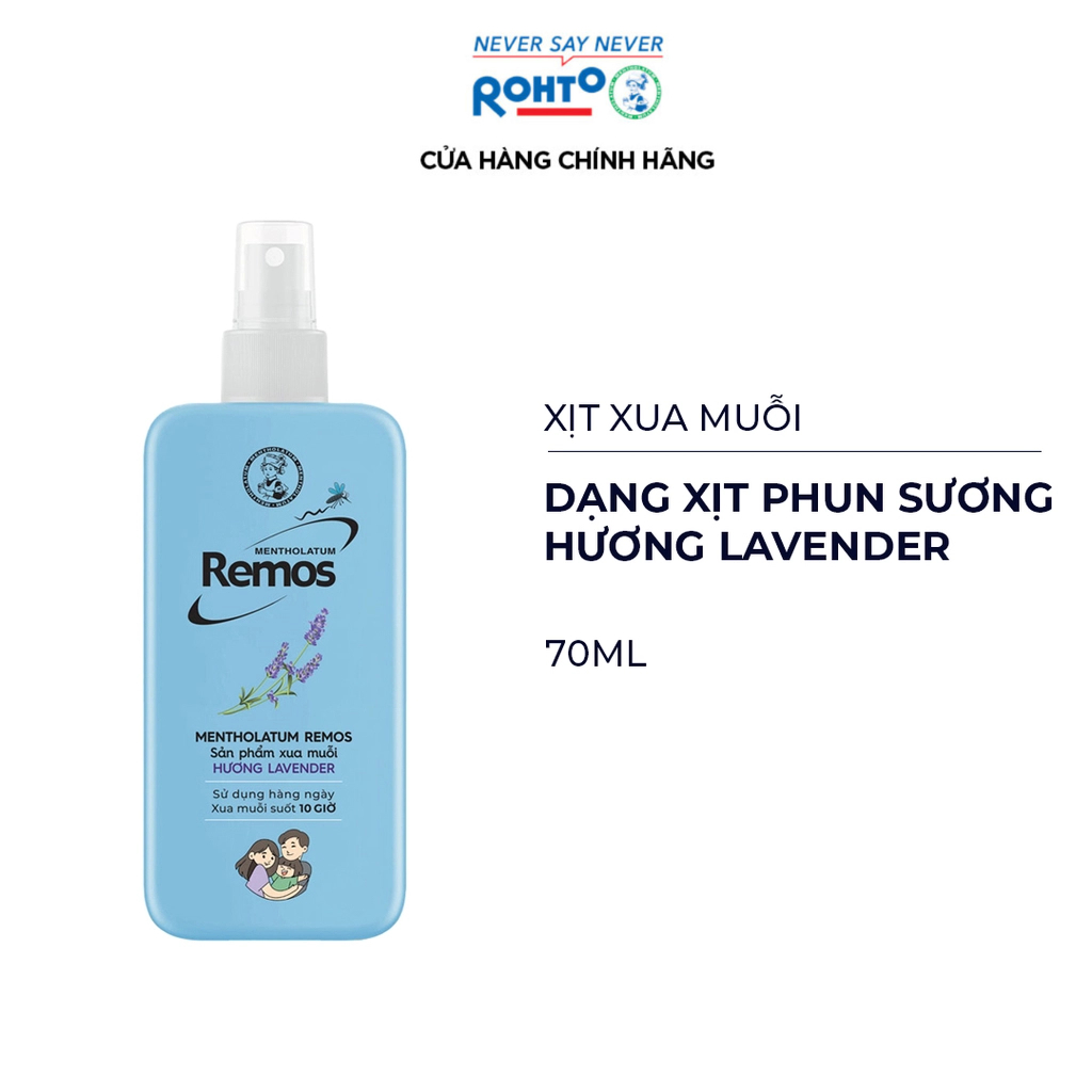 Xịt chống muỗi hương lavender Rohto Mentholatum Remos 70ml | Shopee ...